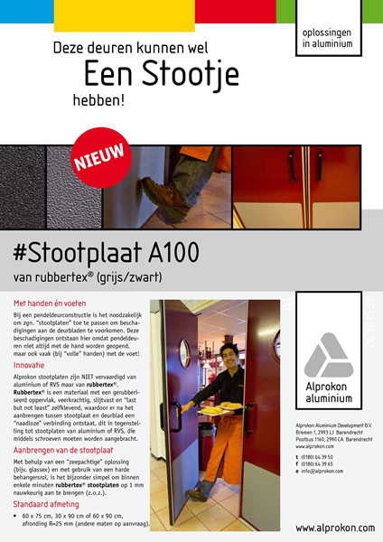 Alprokon Aluminium | Rubbertex stootplaten van Alprokon Aluminium ...