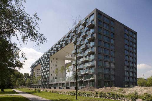 MVRDV | Parkrand in Amsterdam Geuzenveld door MVRDV - architectenweb.nl