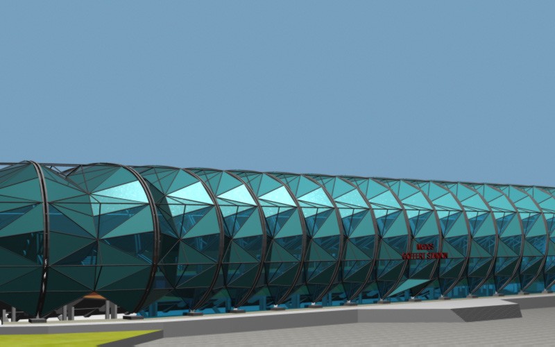 Student ontwerpt stadion voor NEC - architectenweb.nl