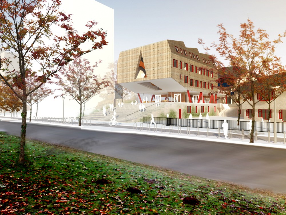 Definitief ontwerp voor Geert Groote College - architectenweb.nl