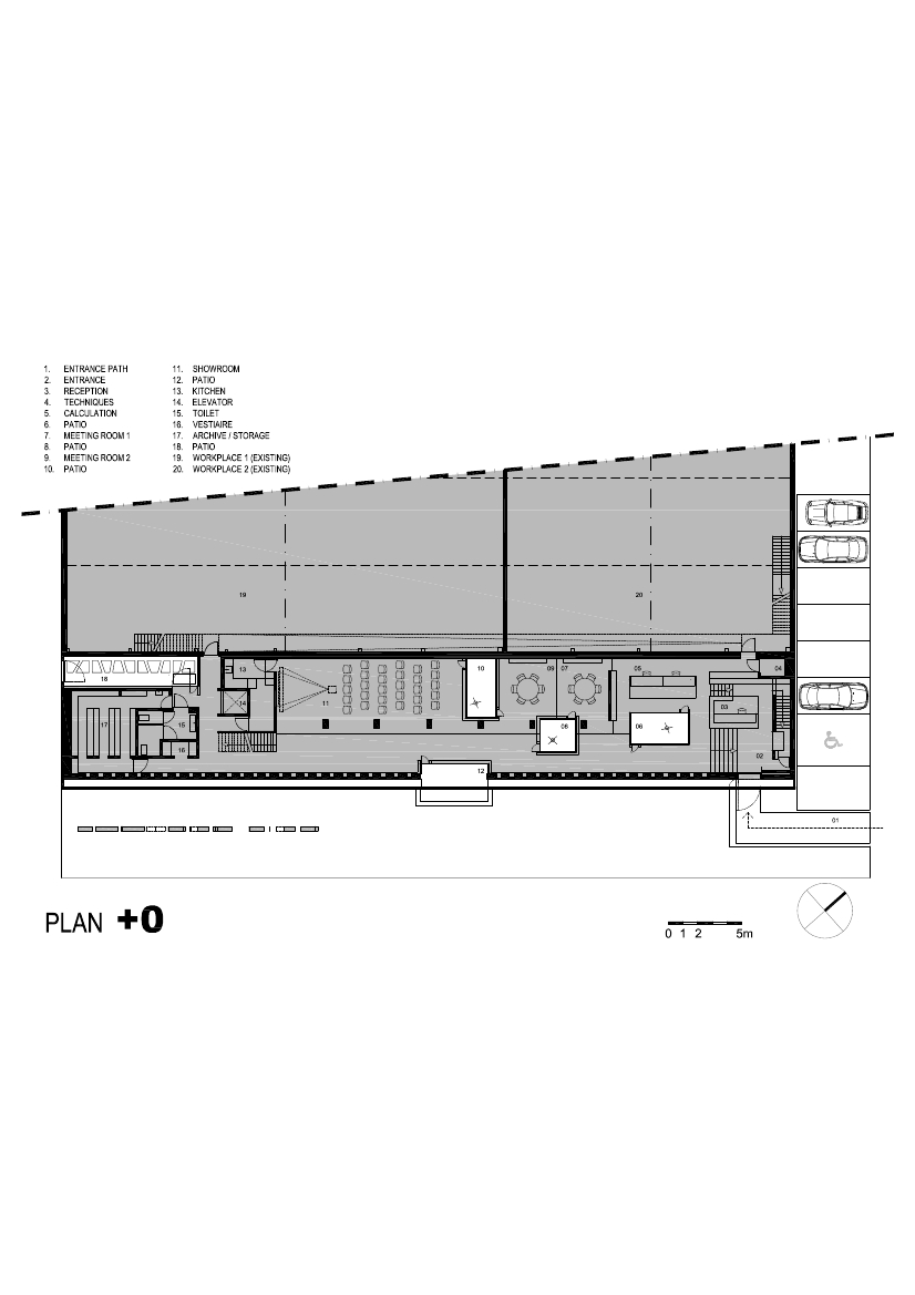 Witte roostergevel voor kantoor van staalbedrijf - architectenweb.nl