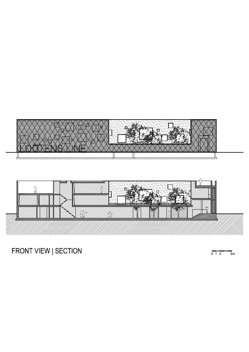Witte roostergevel voor kantoor van staalbedrijf - architectenweb.nl