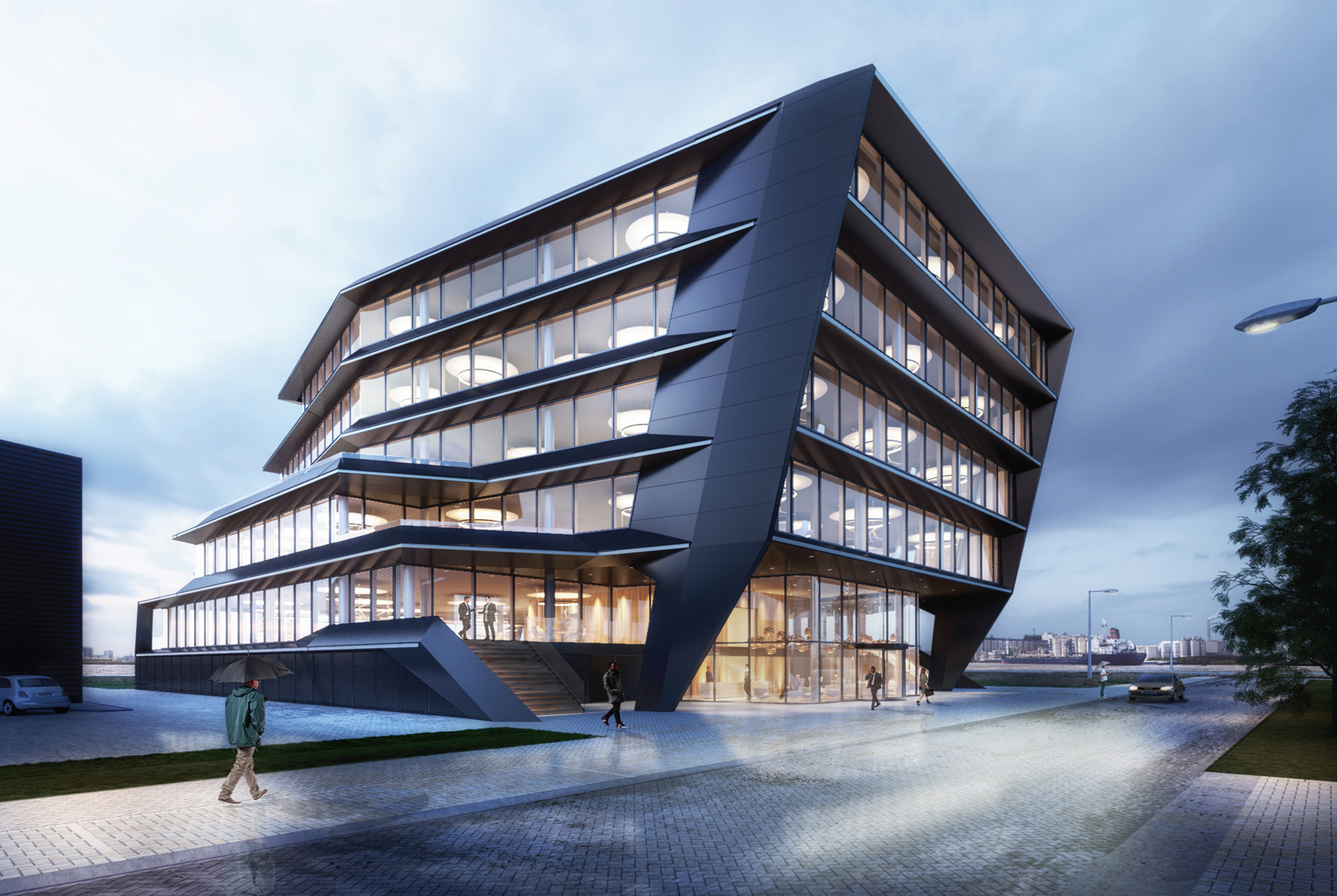 Nieuw kantoorpand van MVSA voor Houthavens Amsterdam - architectenweb.nl