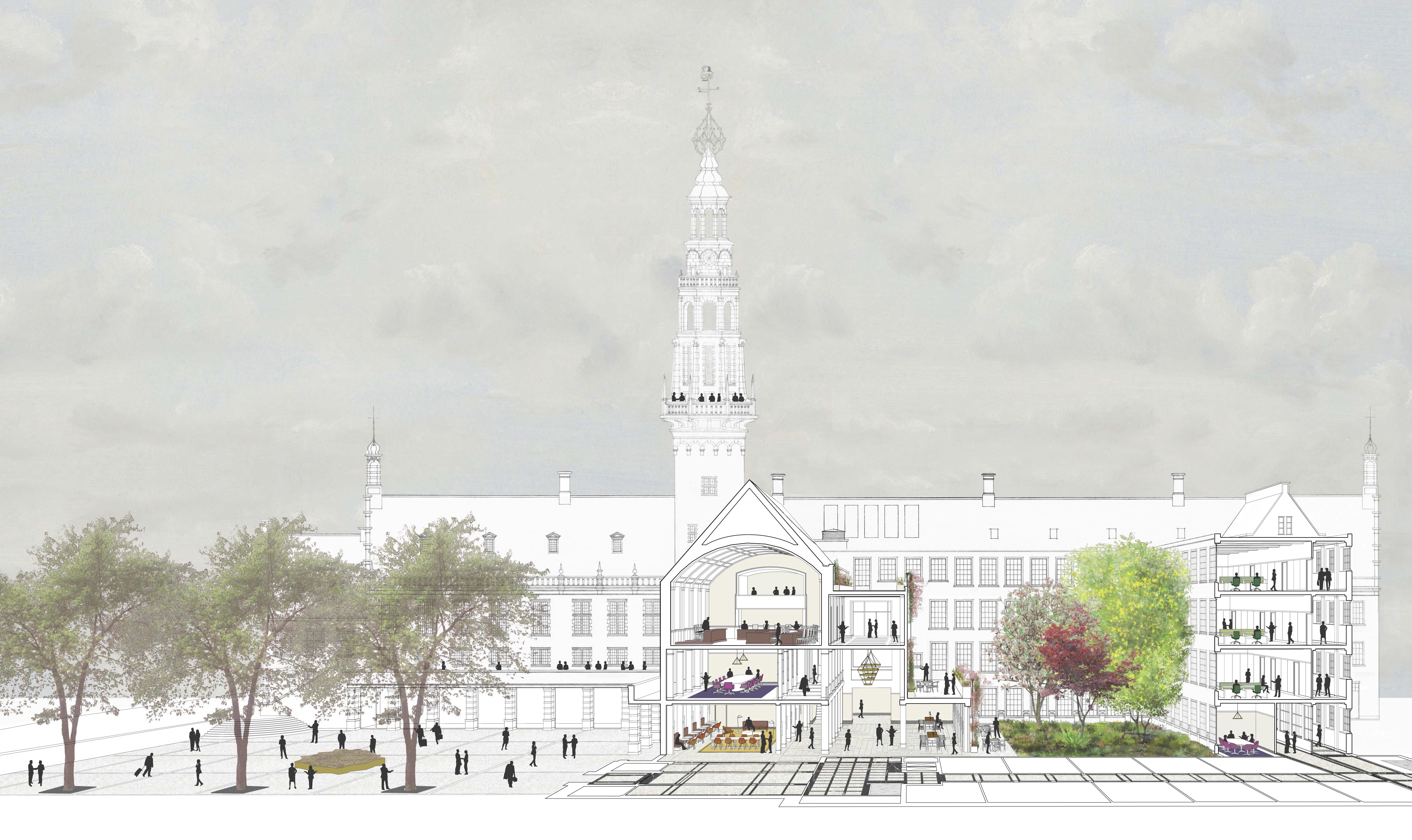 Structuurontwerp Leidse stadhuis vastgesteld - architectenweb.nl