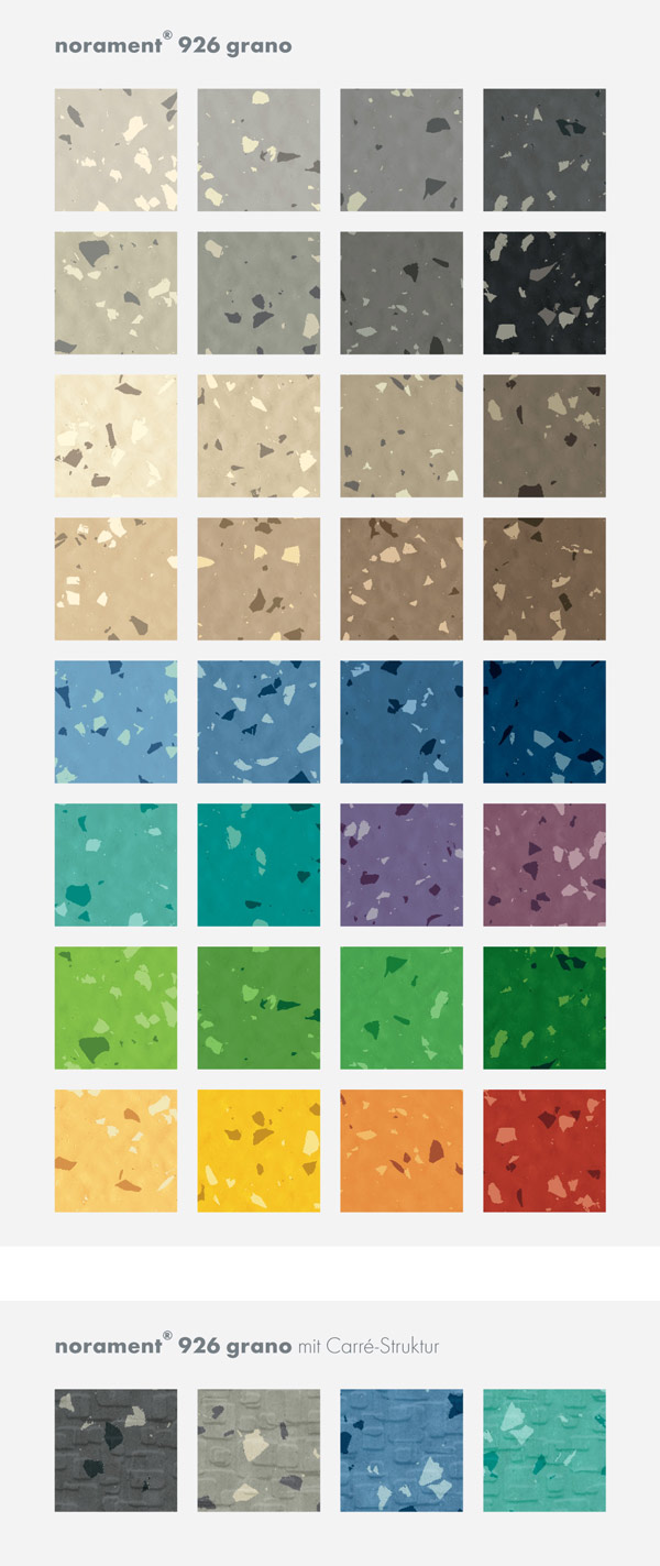 nora® by Interface | NIEUW norament 926 grano rubber vloerbedekking en ...