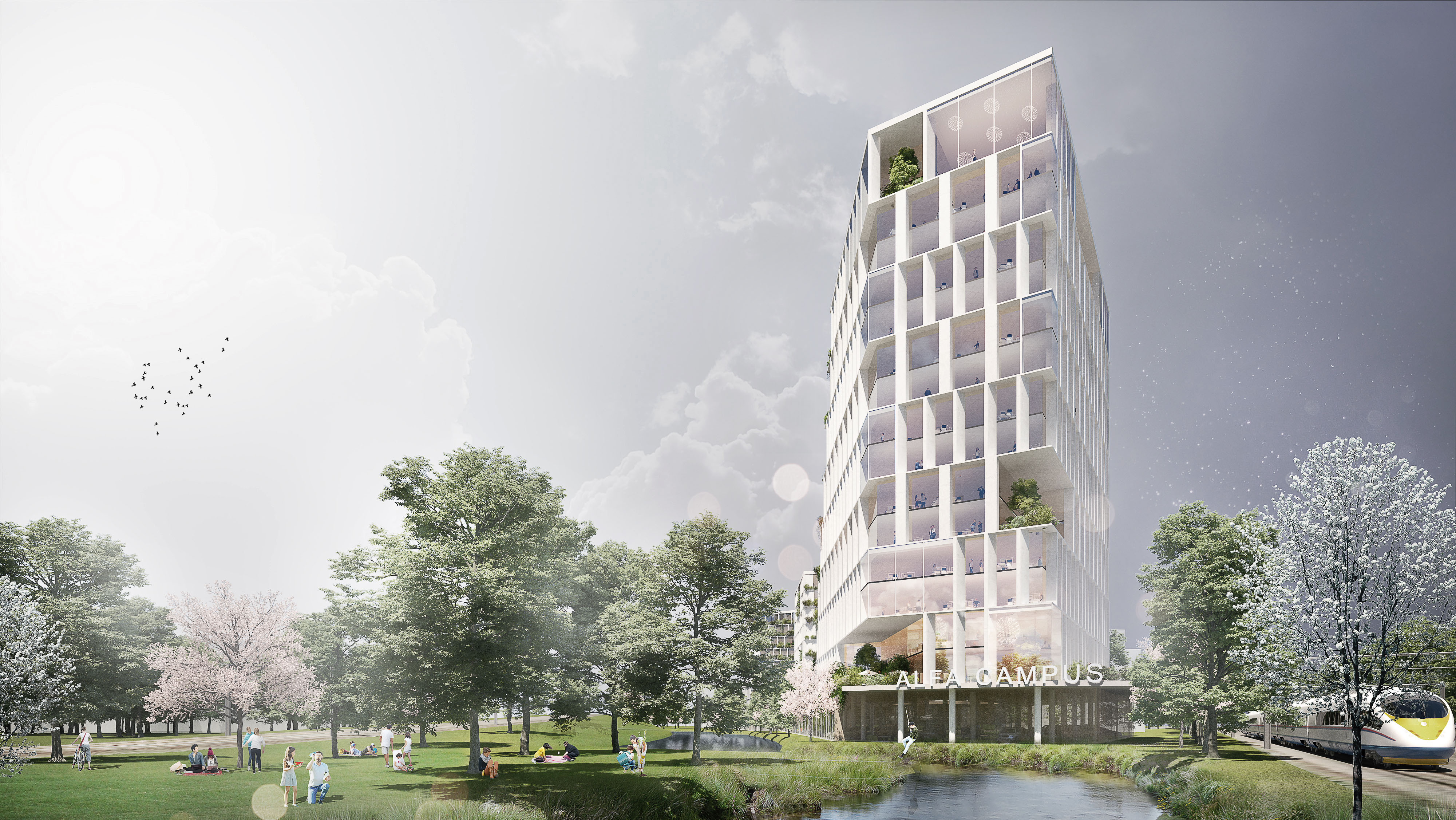 Eerst kantoren en dan woningen in de Alpha Campus - architectenweb.nl