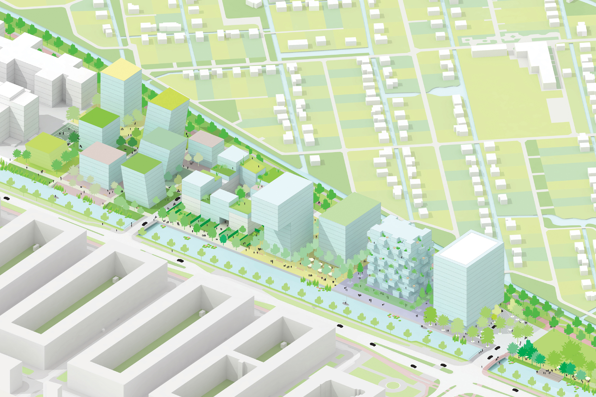 MVRDV presenteert masterplan Westerpark-West - architectenweb.nl