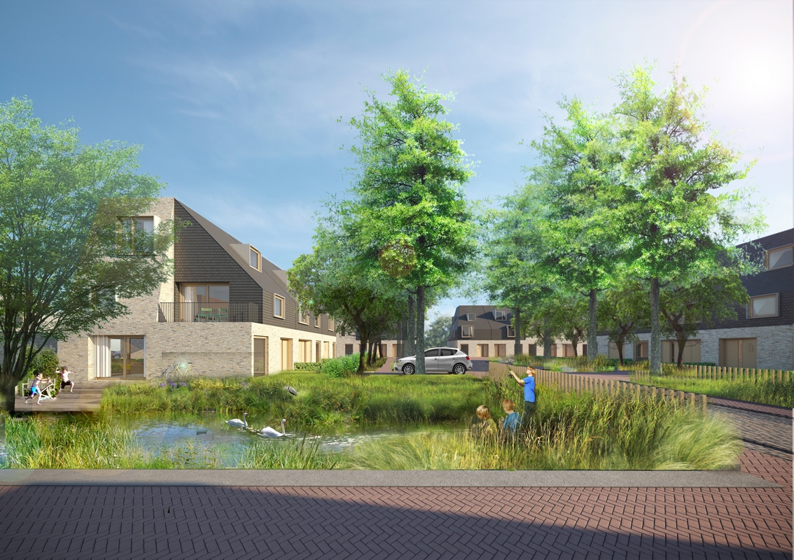 Woonbuurt op oude plek school Capelle - architectenweb.nl