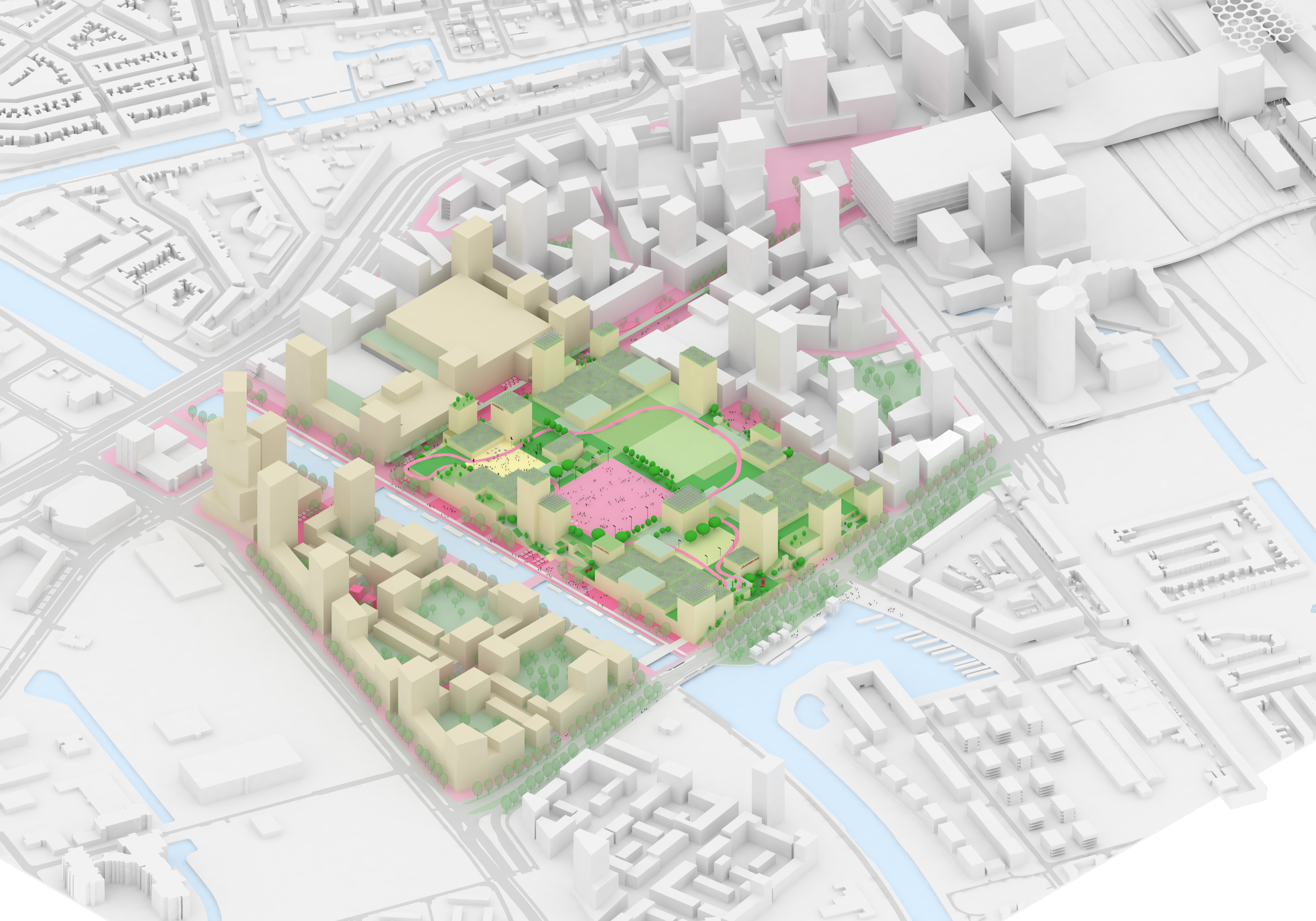 MVRDV en Jaarbeurs presenteren masterplan Jaarbeursdistrict ...
