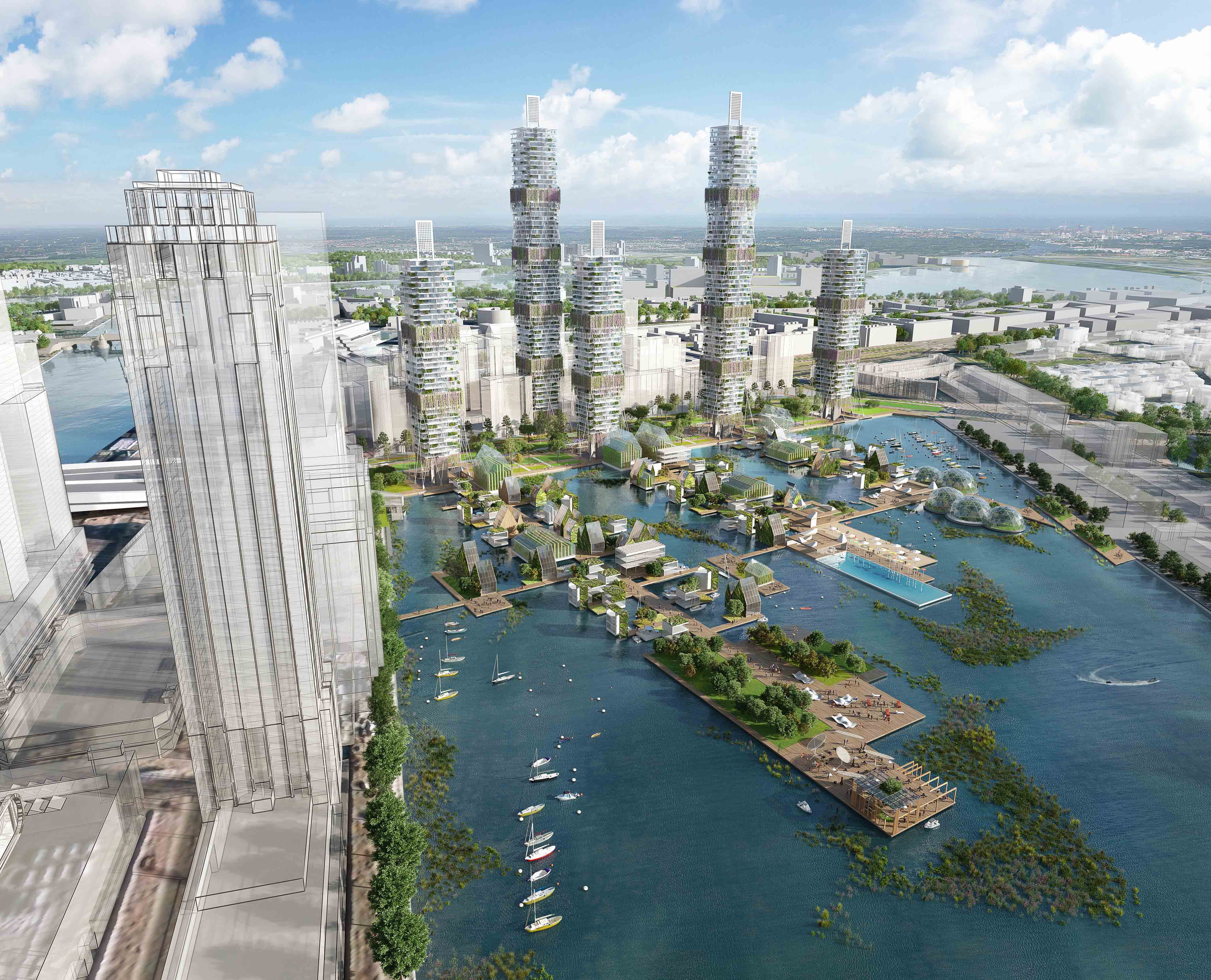 Voorstel voor drijvende, klimaatadaptieve en inclusieve wijk in ...