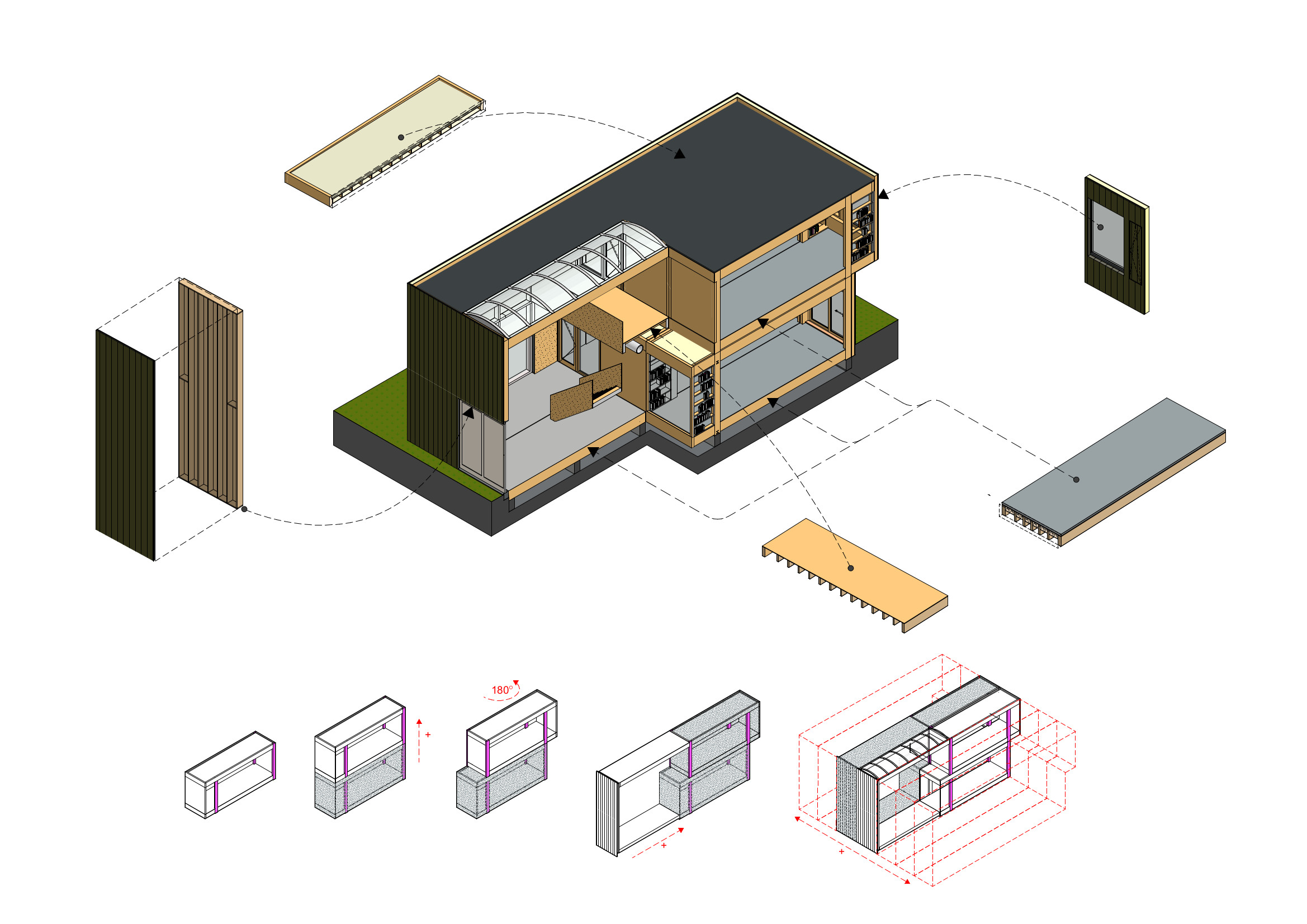 Schoolgebouw Klein Amsterdam bestaat uit prefab houten modules ...