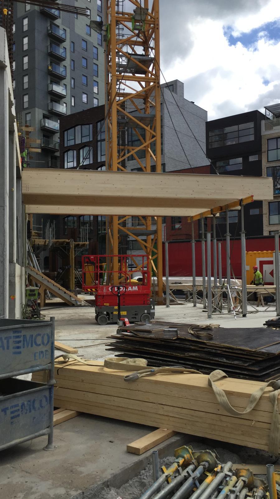 Bouw houtconstructie woontoren HAUT gestart - architectenweb.nl