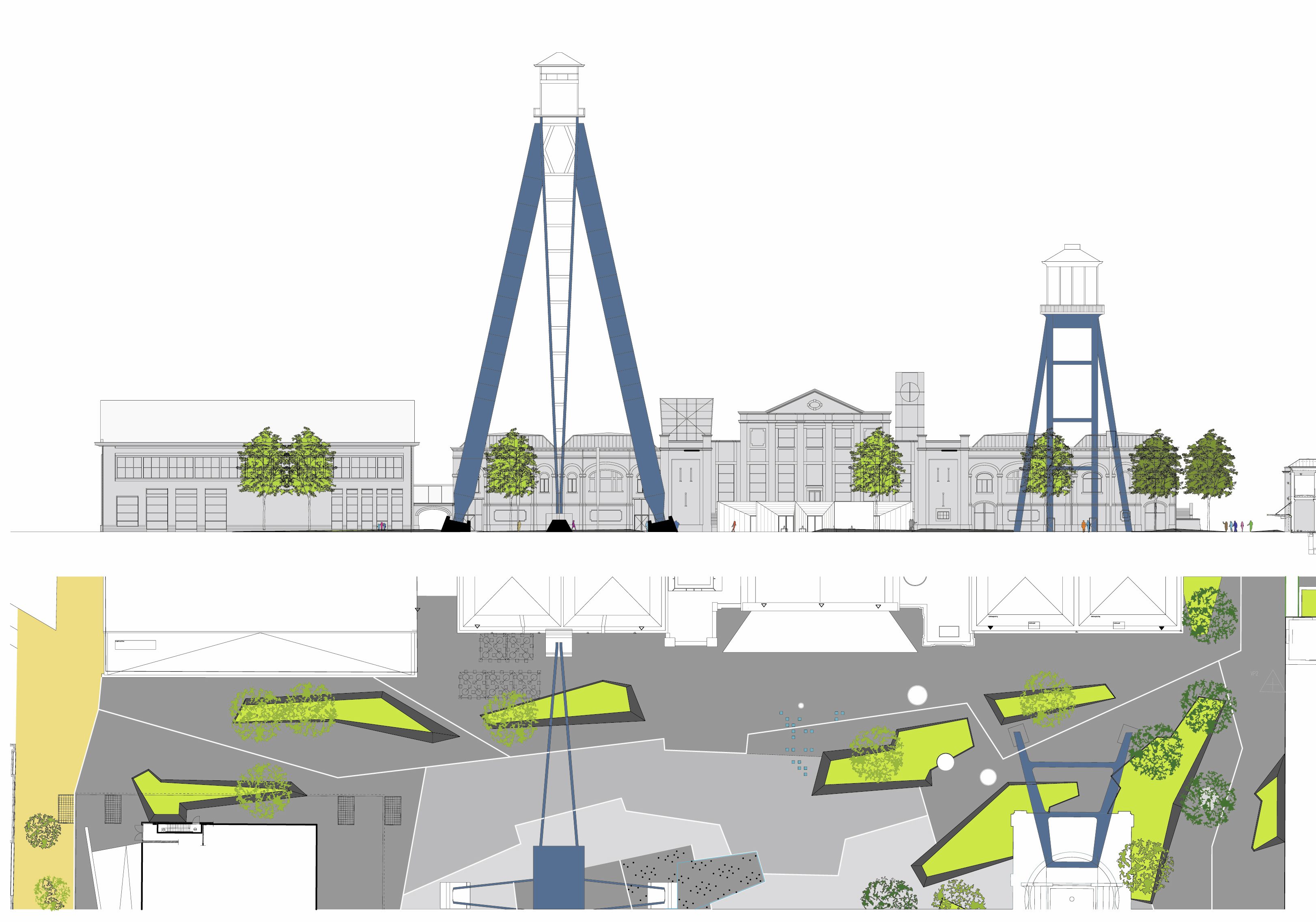 HOSPER landschapsarchitectuur | Ontwerp cultureel plein C-m!ne, Genk ...