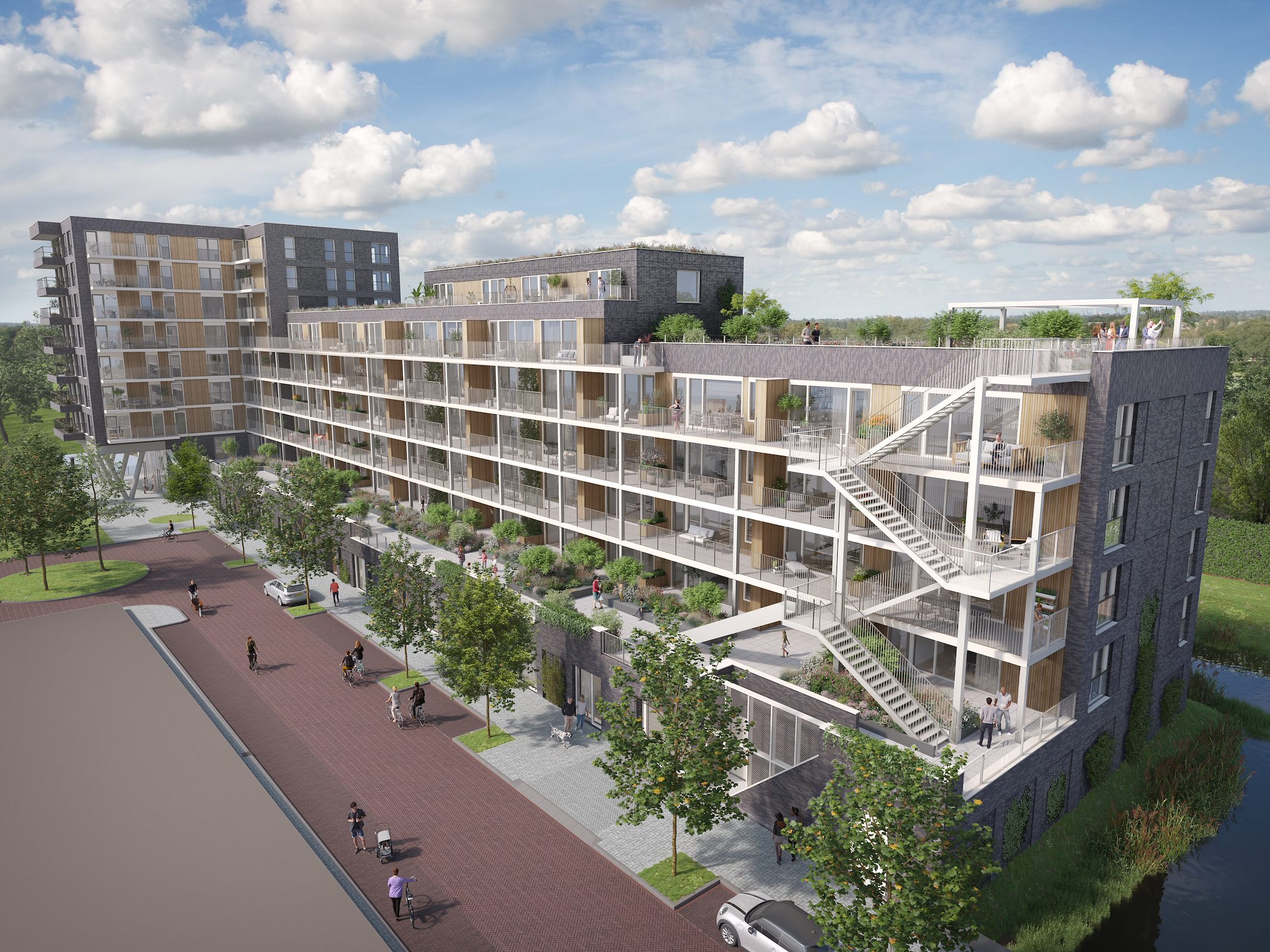 ANA Architecten ontwerpt woongebouw voor gezinnen in Delft ...
