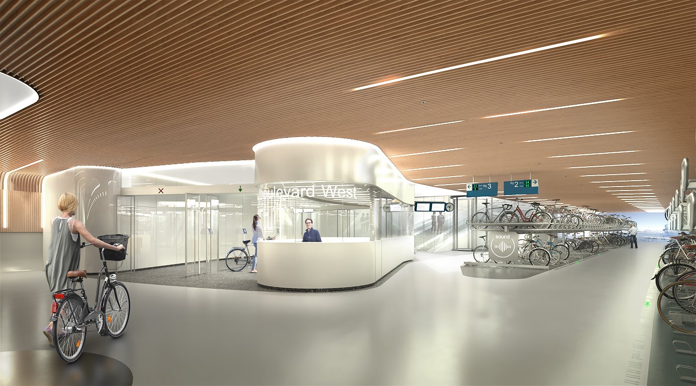 Video: eerste element fietsenstalling IJboulevard ingevaren ...