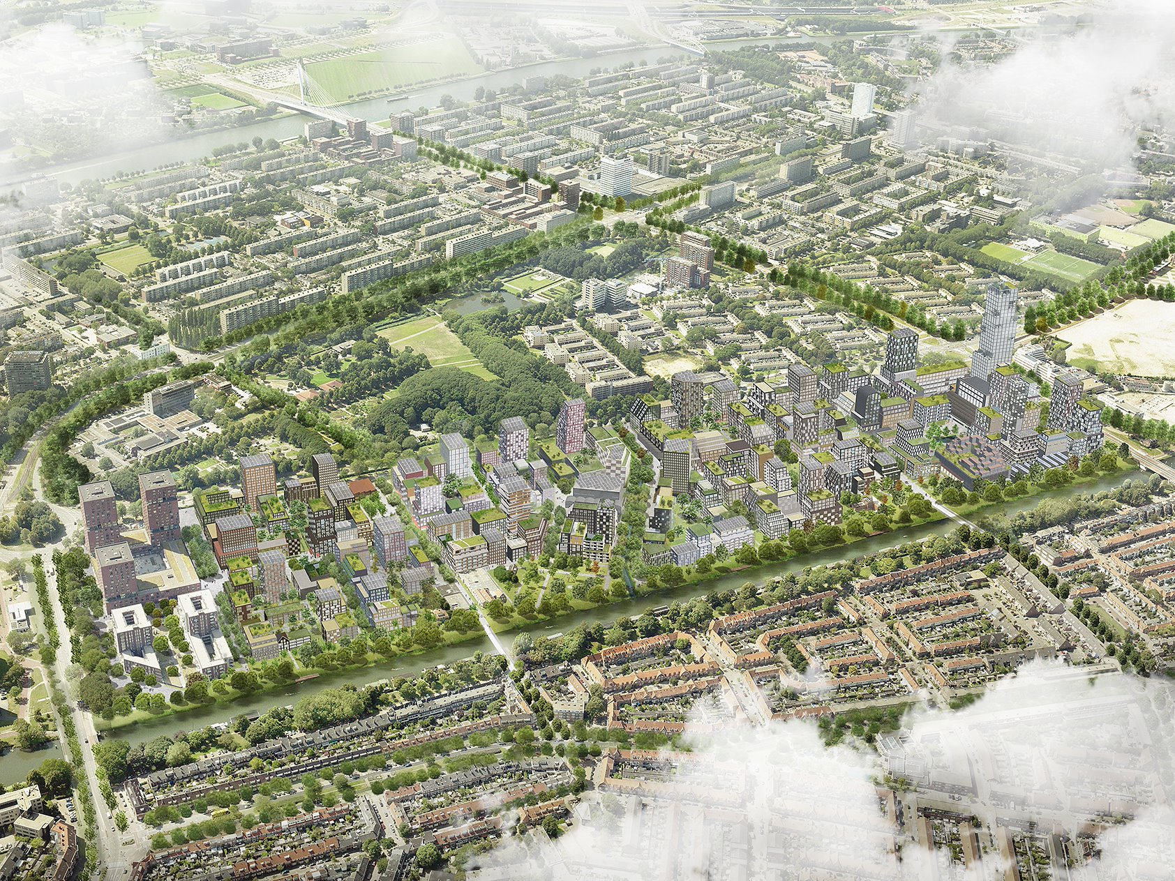 Bouw eerste fase wijk Merwede Utrecht kan van start - architectenweb.nl