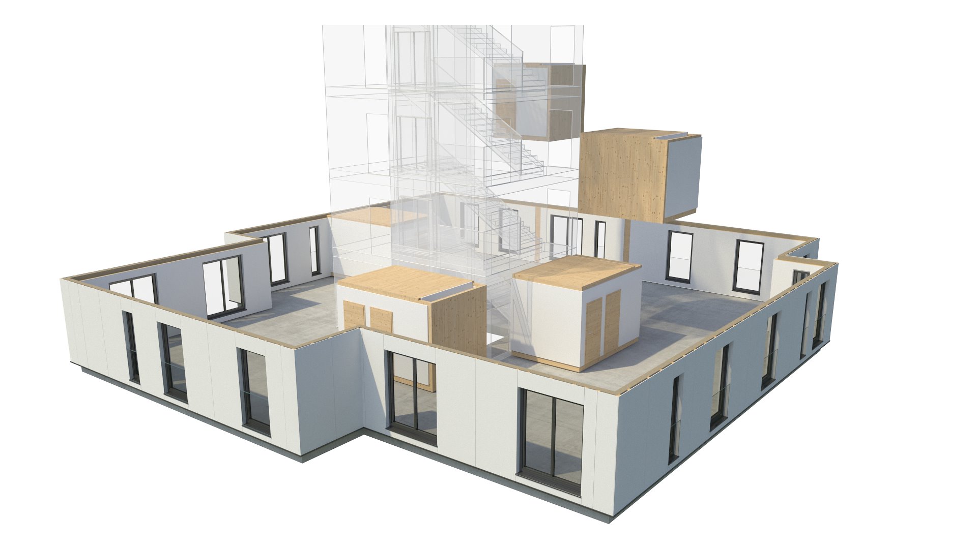 Inbo ziet kansen voor houten woongebouwen uit flatpacks - architectenweb.nl