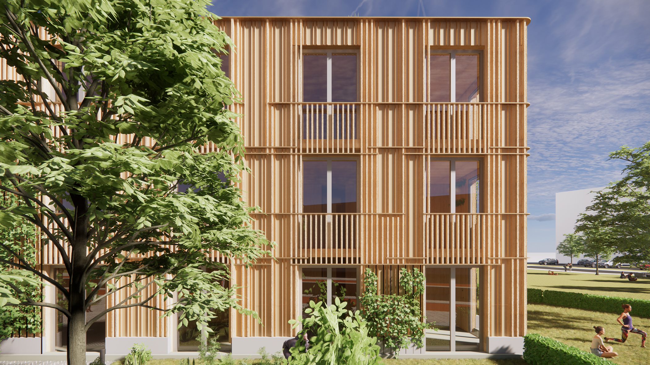 Rotterdam-Zuid krijgt thuis- en daklozenopvang in hout - architectenweb.nl