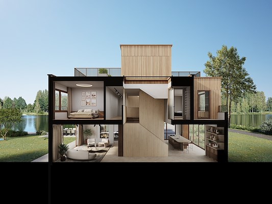 BALK Architects | CLT Villa in Loosdrecht - architectenweb.nl