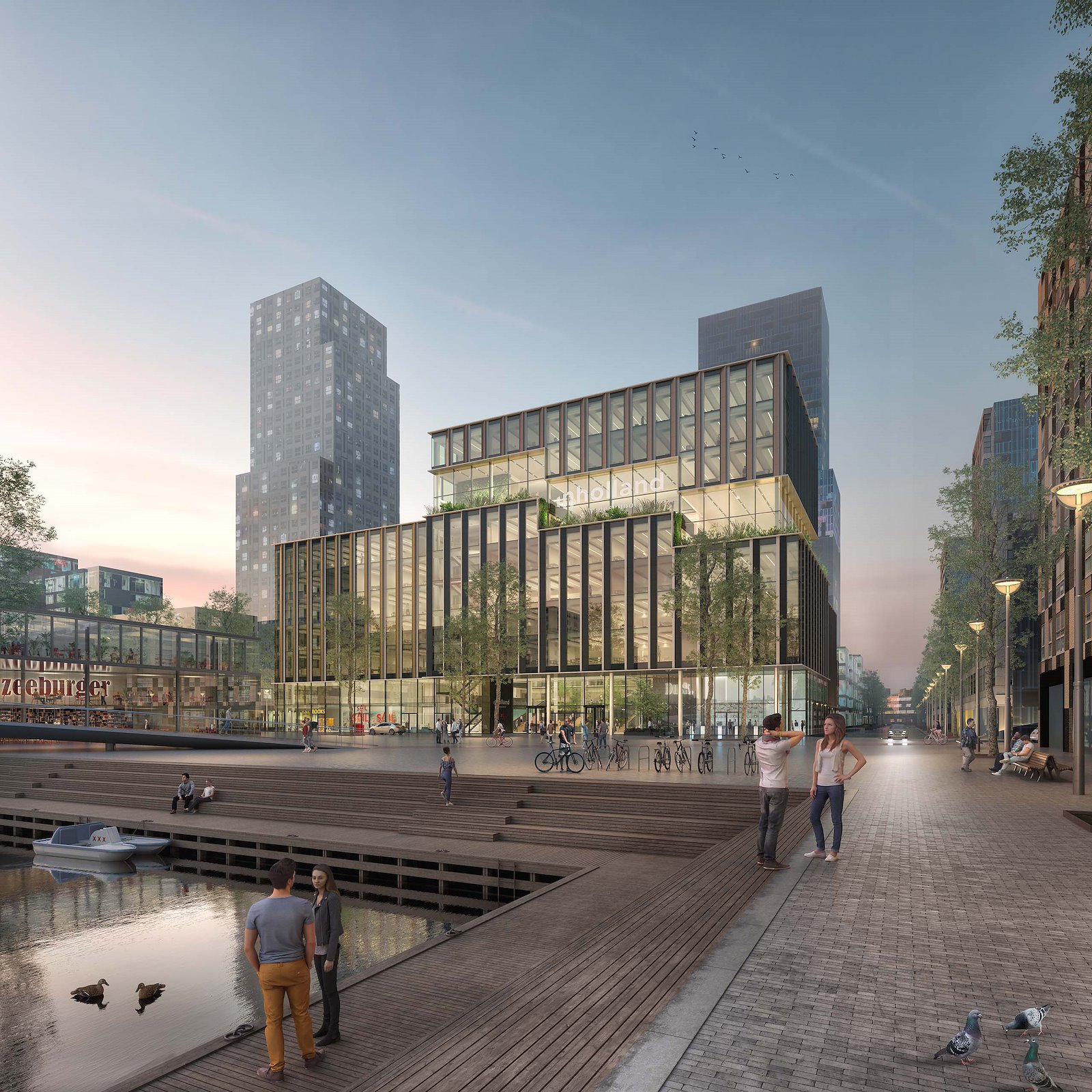 Bouw Hogeschool Inholland in Amsterdamse Sluisbuurt gestart ...