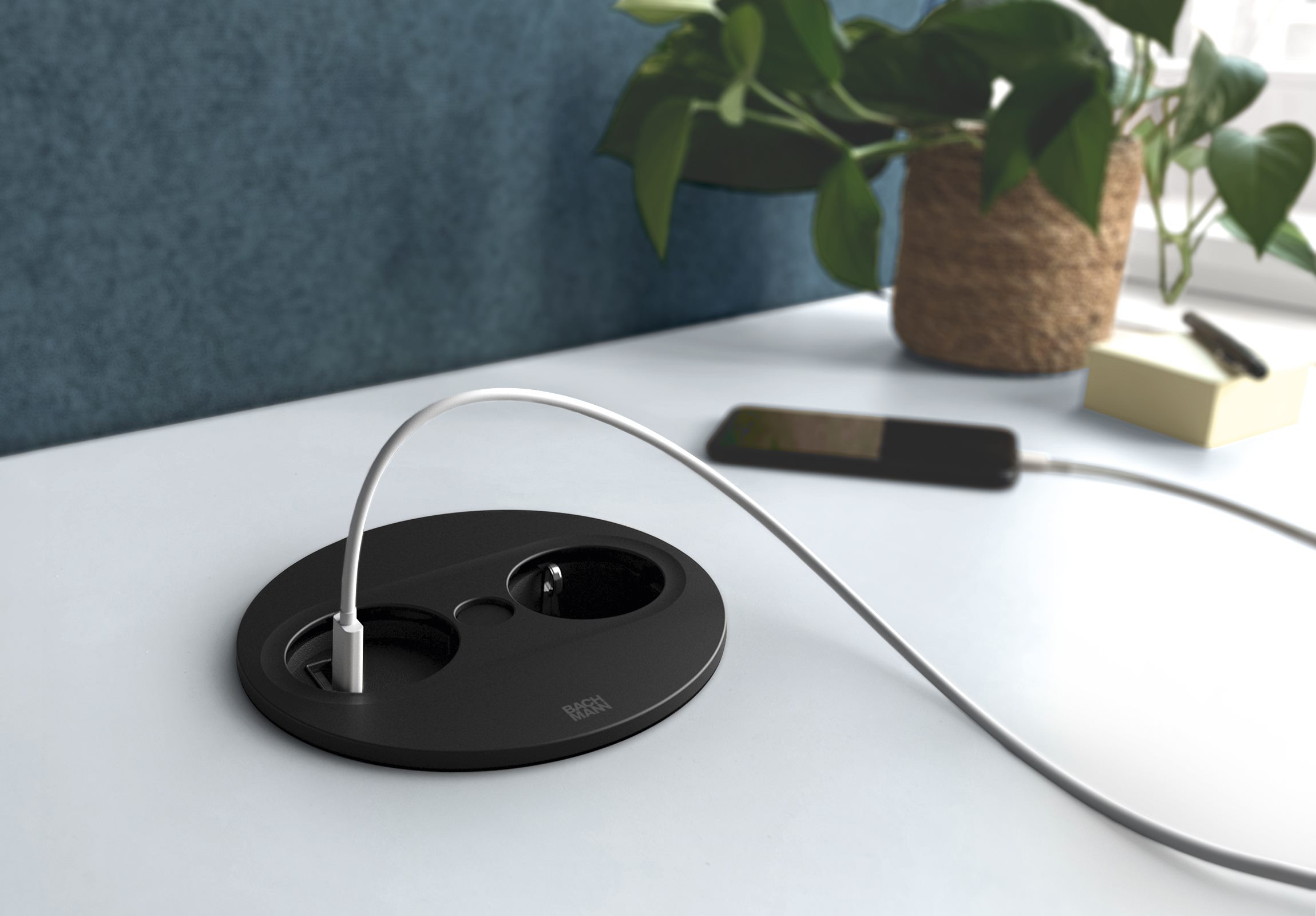 OCS | Office Cabling Systems | OCS | Bachmann inbouw stopcontact TWIST 2 - architectenweb.nl