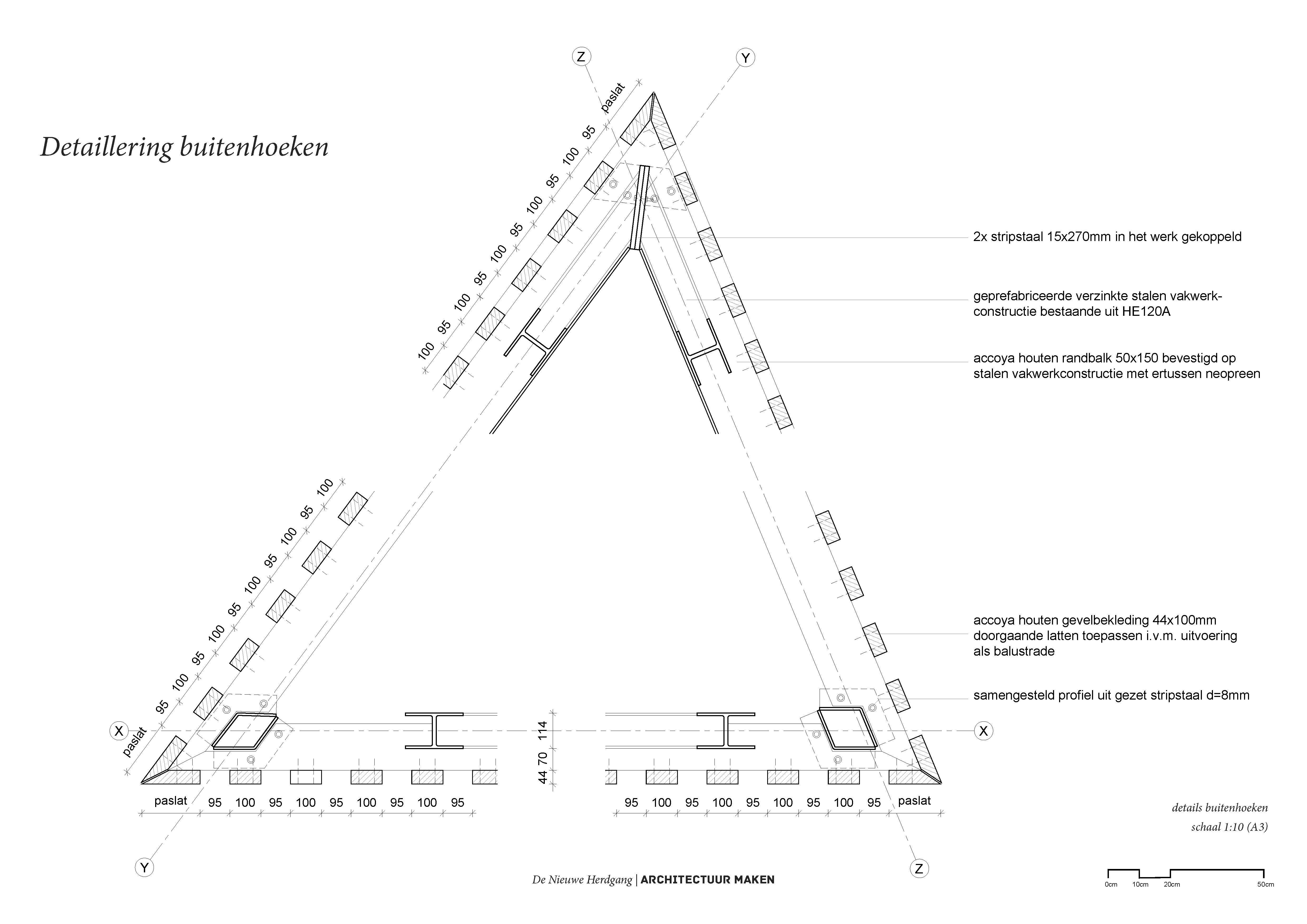 Driehoekige uitkijktoren symboliseert verbinding tussen landschappen ...