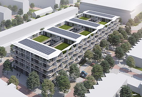 MVSA realiseert woongebouw met opvallende gevel tegenover ...