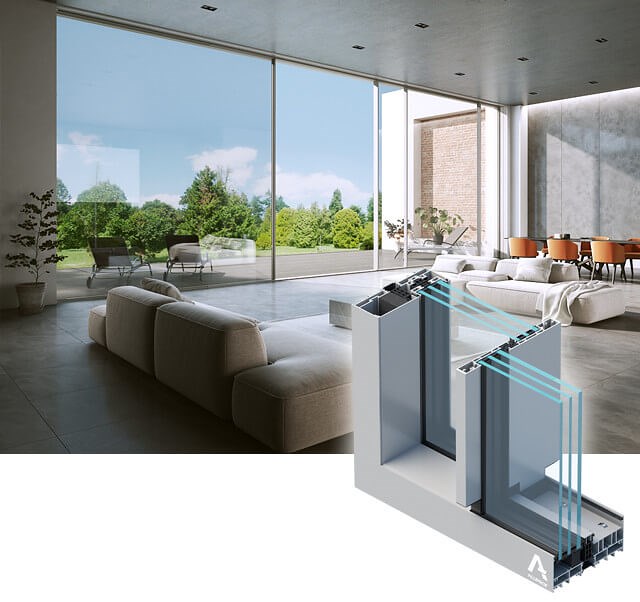 Aluprof Nederland BV | Imponerend grote MB-Skyline type R schuifdeuren ...