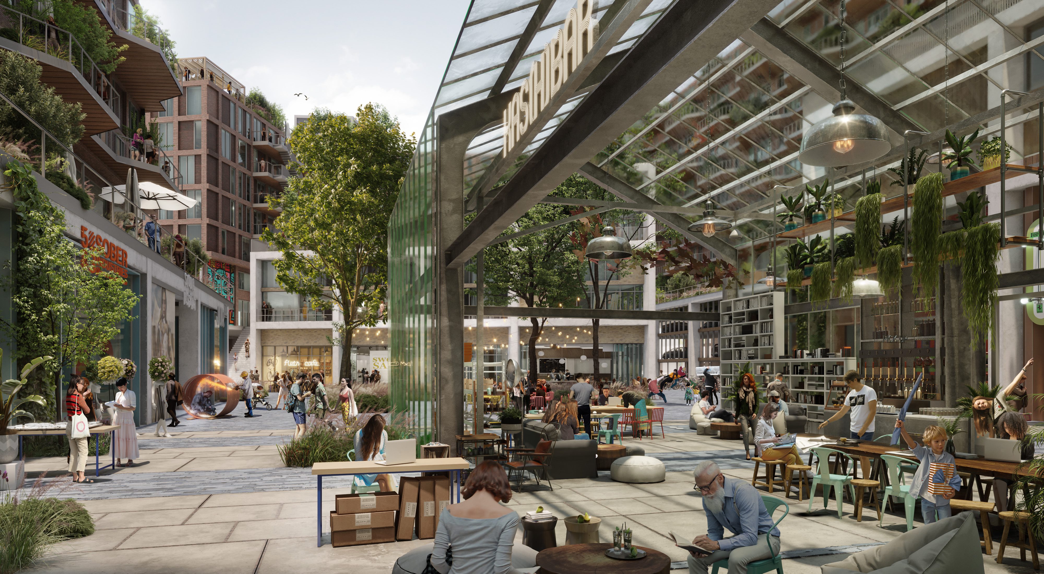 Voorstel voor sociale woningbouw boven ruimtes voor makers in M4H ...