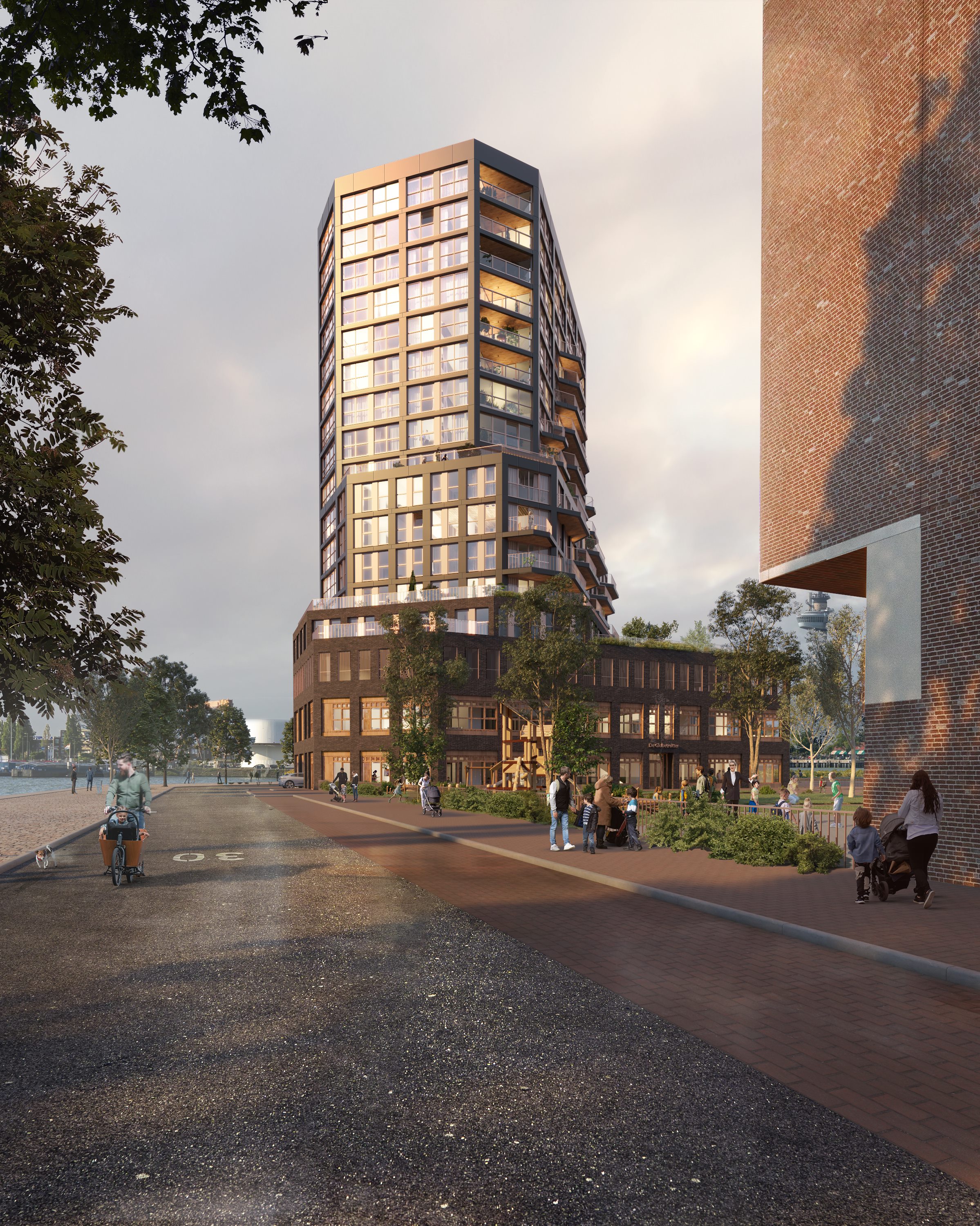 Gebouw door Kraaijvanger Architects markeert scharnierpunt Katendrecht ...