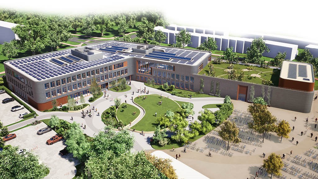 HEVO | Nieuwbouw VO-school inclusief sportvoorziening - architectenweb.nl