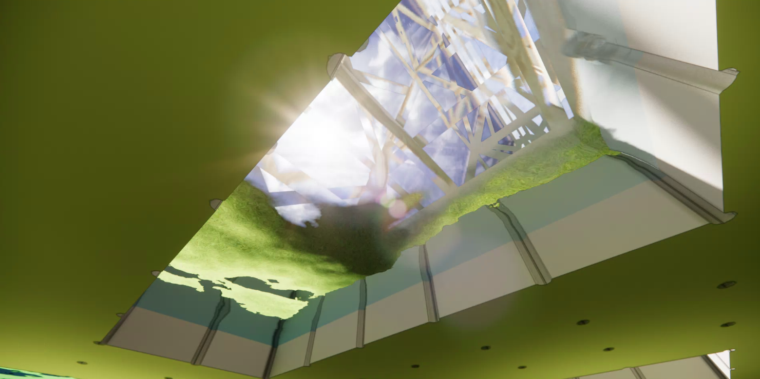 Drijvende installatie van Kunlé Adeyemi in vijvers Nieuwe Instituut ...