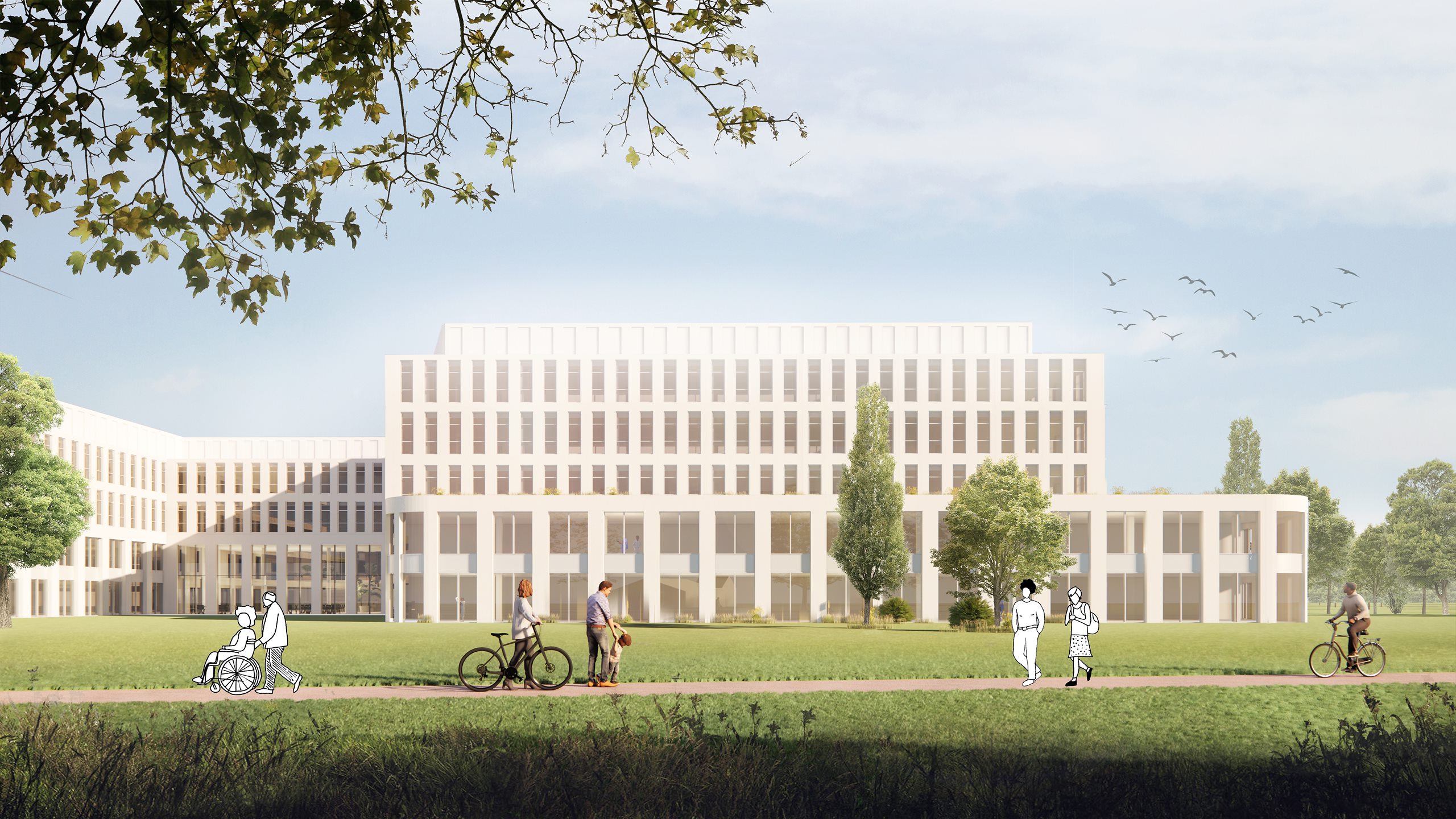 Schetsontwerp nieuwbouw Bravis ziekenhuis Roosendaal gepresenteerd - architectenweb.nl