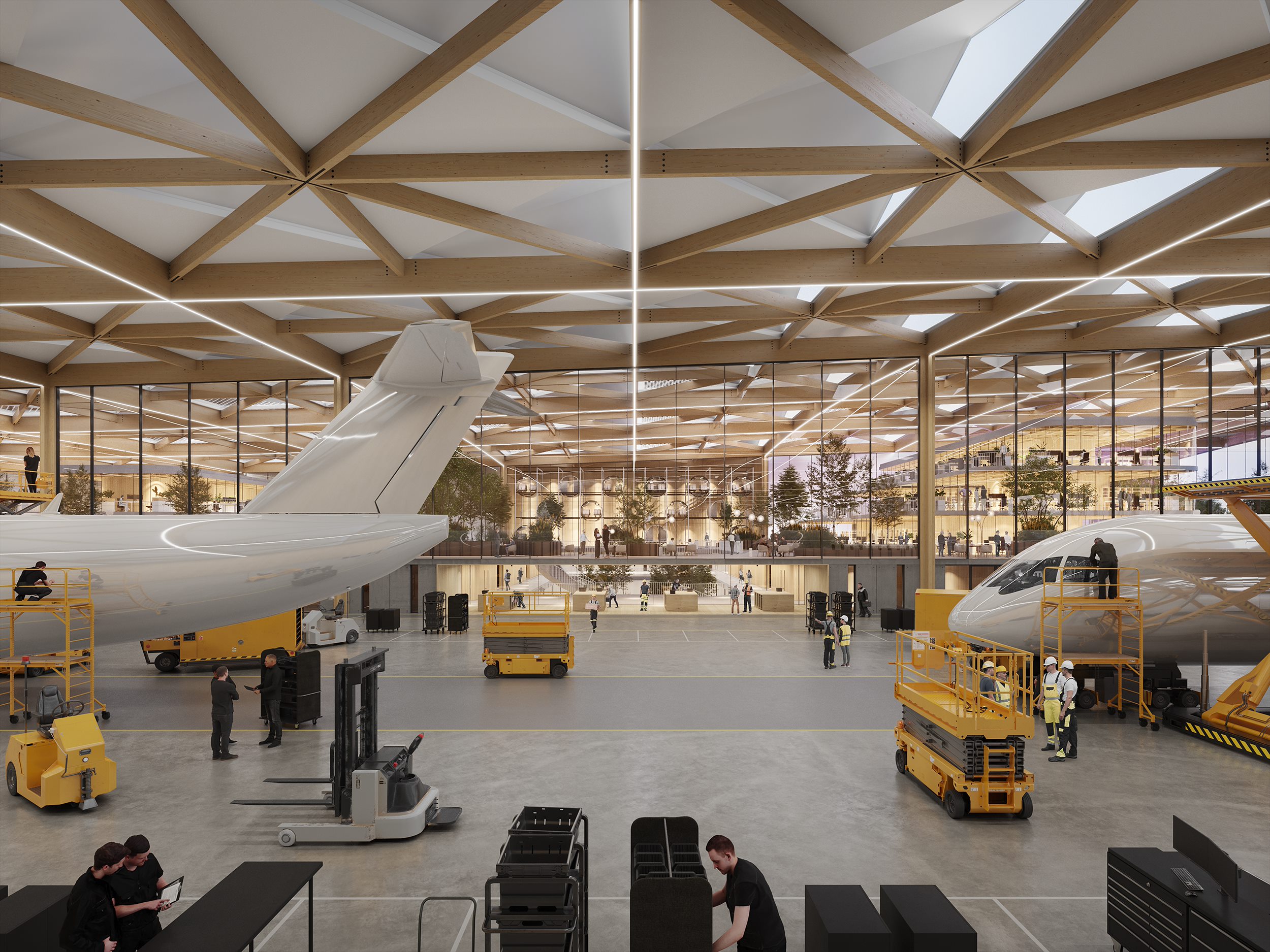 Studio Klinker ontwerpt groene FNG-fabriek voor duurzame luchtvaart ...