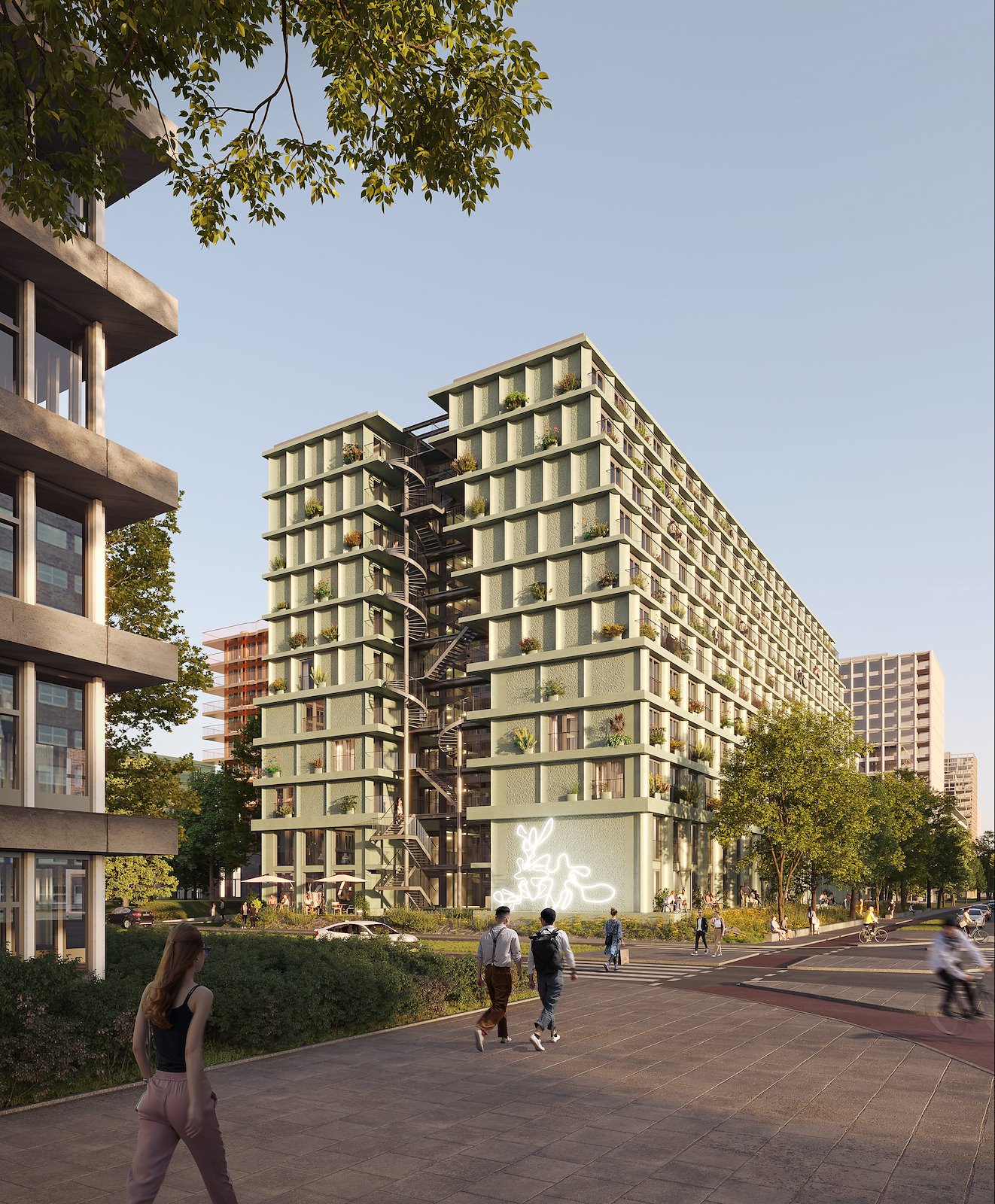 Studioninedots presenteert definitief ontwerp At the Park in Rijswijk ...