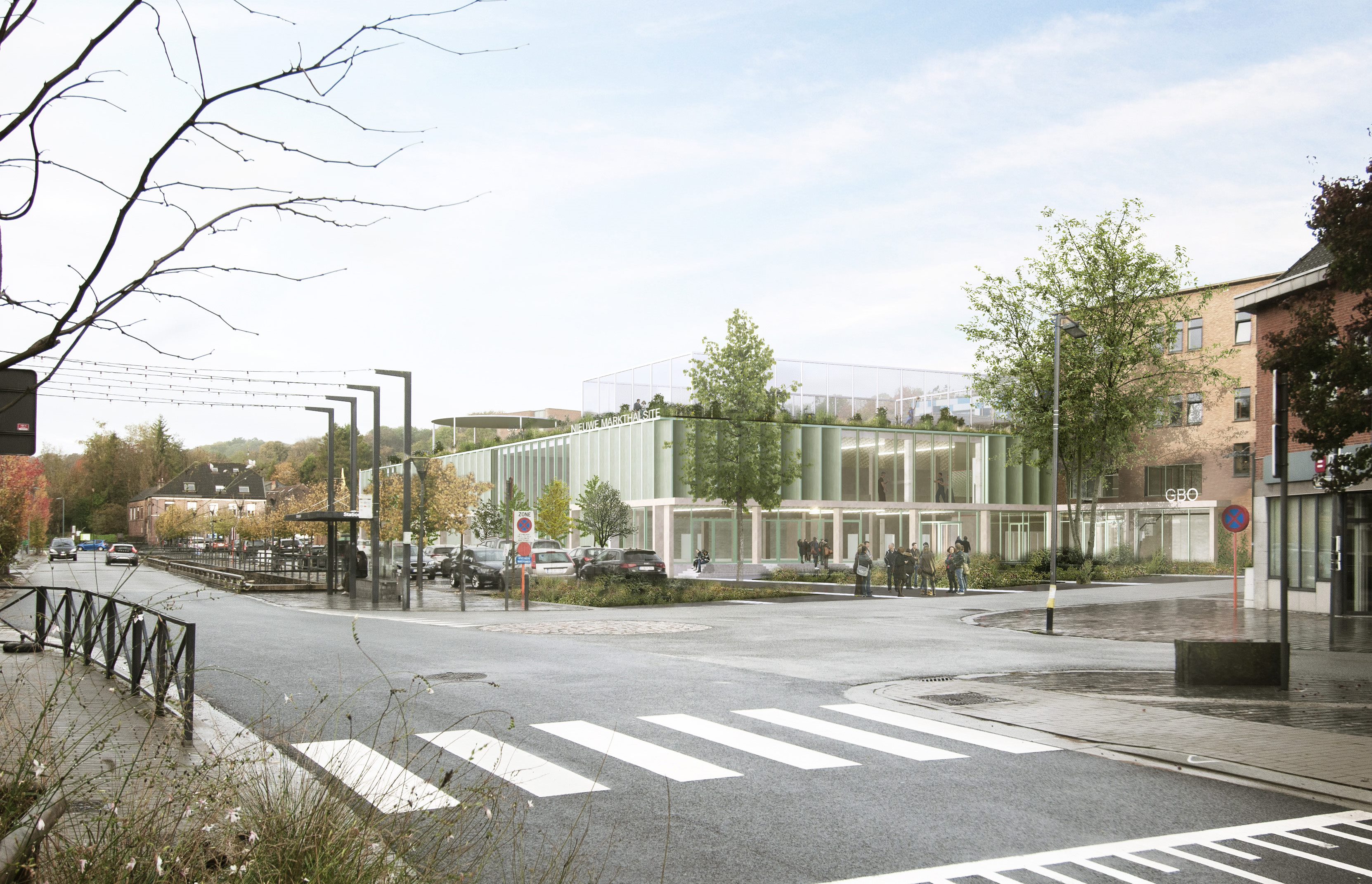 Team met B-architecten ontwerpt vernieuwing Markthal-locatie Overijse ...