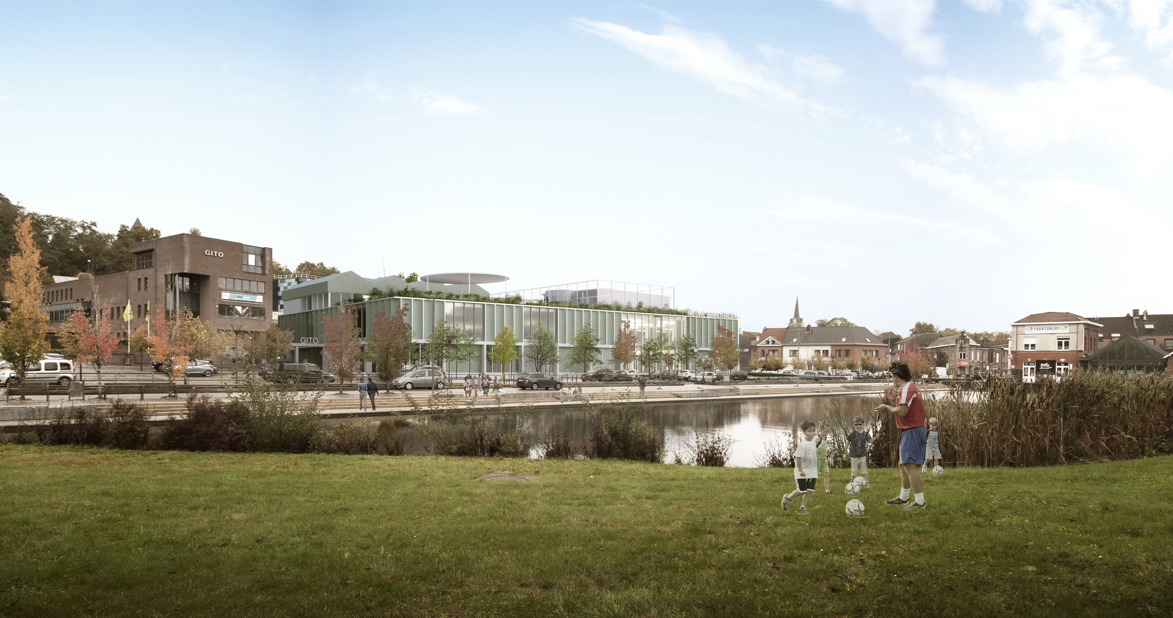 Team met B-architecten ontwerpt vernieuwing Markthal-locatie Overijse ...