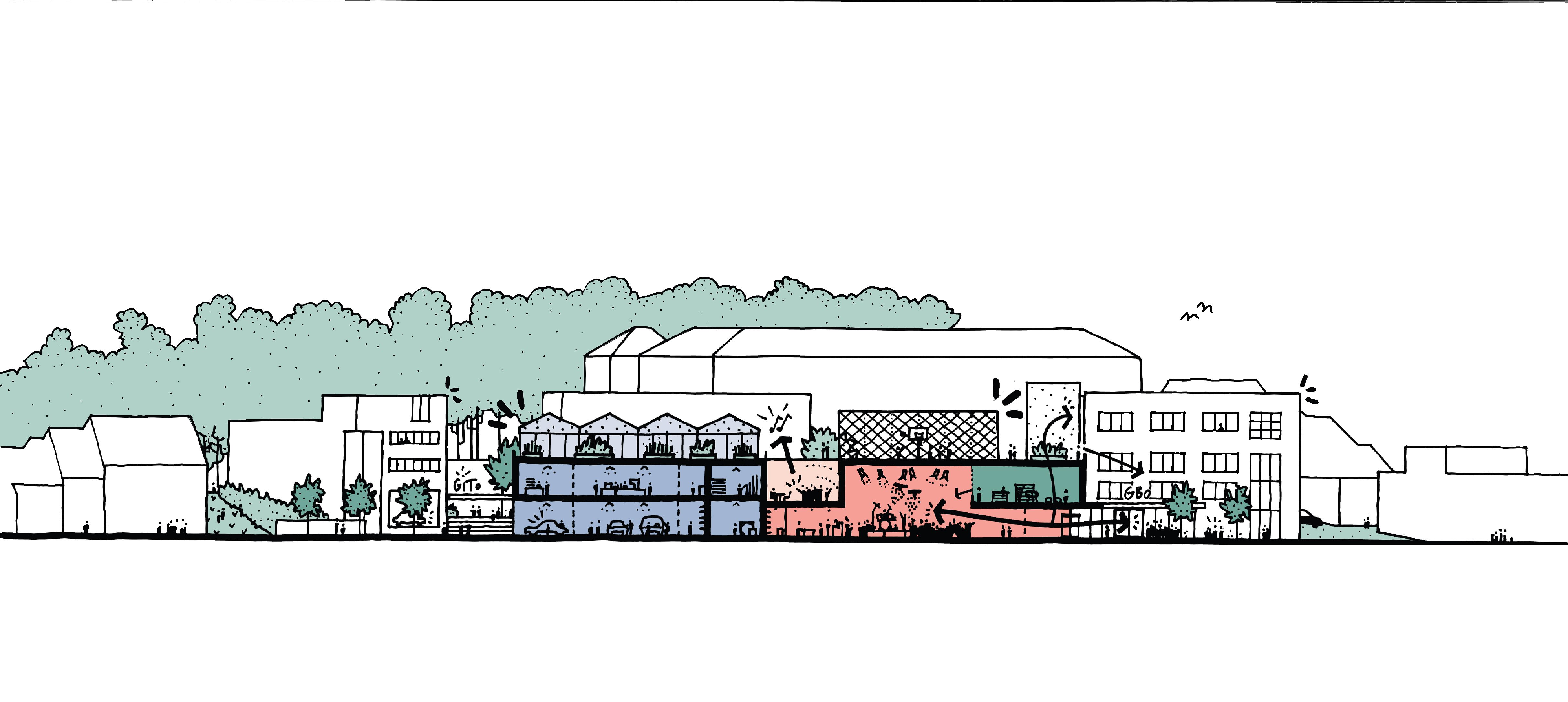 Team met B-architecten ontwerpt vernieuwing Markthal-locatie Overijse ...