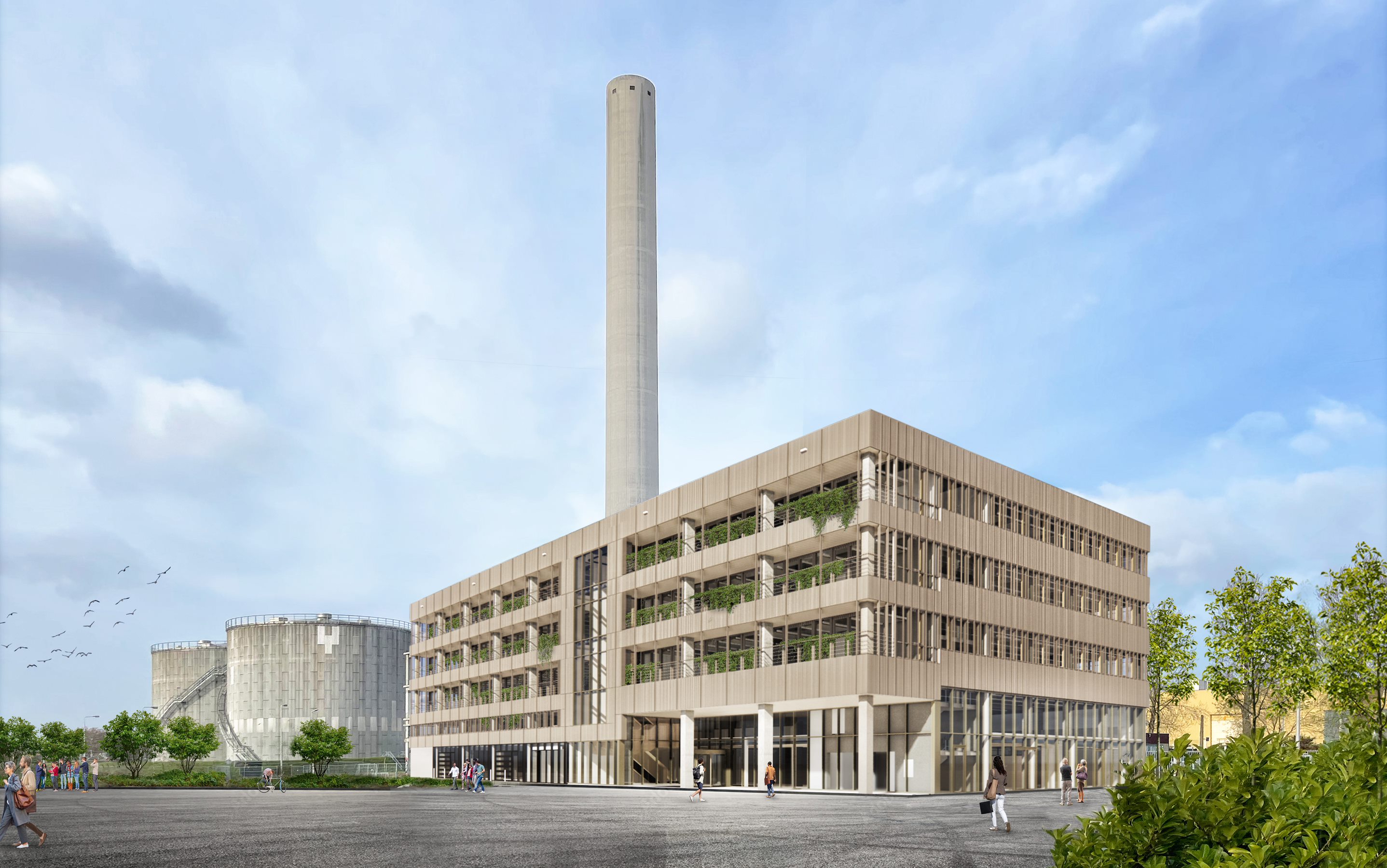 Herbestemming Ferro-kantoor in M4H Rotterdam gestart - architectenweb.nl