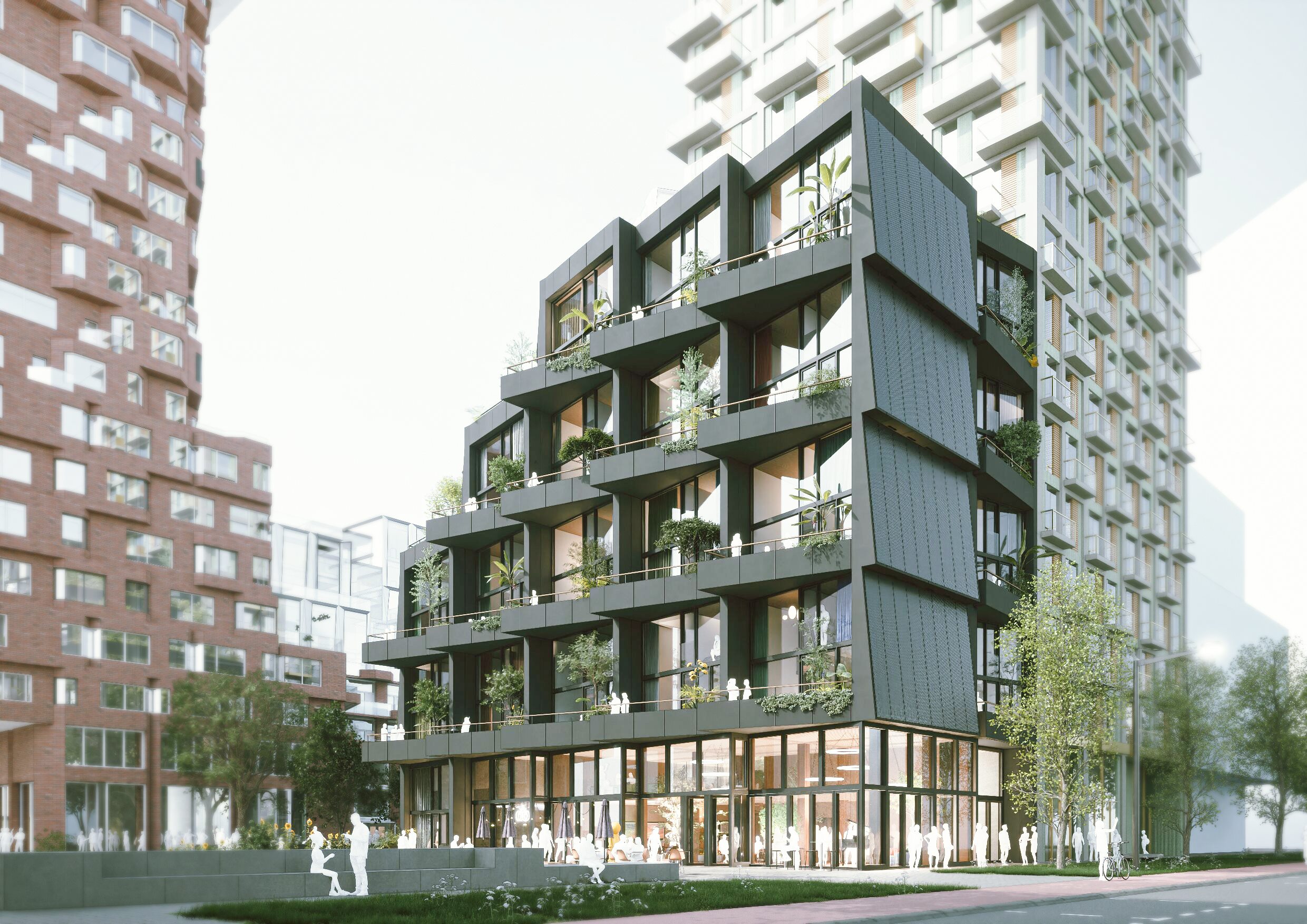 Kavel 2E Kenniskwartier, Zuidas: acht ontwerpen - architectenweb.nl