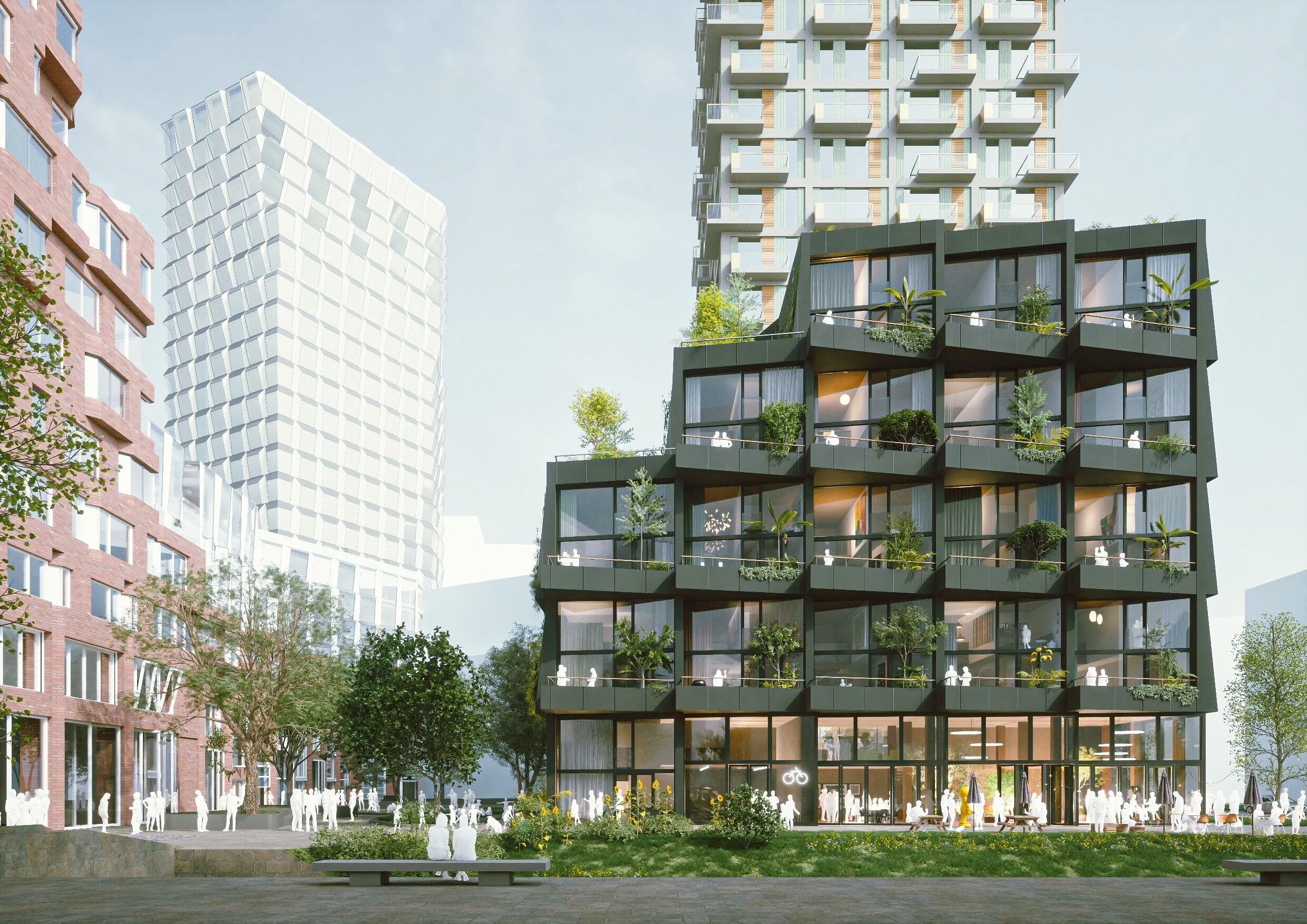 Kavel 2E Kenniskwartier, Zuidas: acht ontwerpen - architectenweb.nl