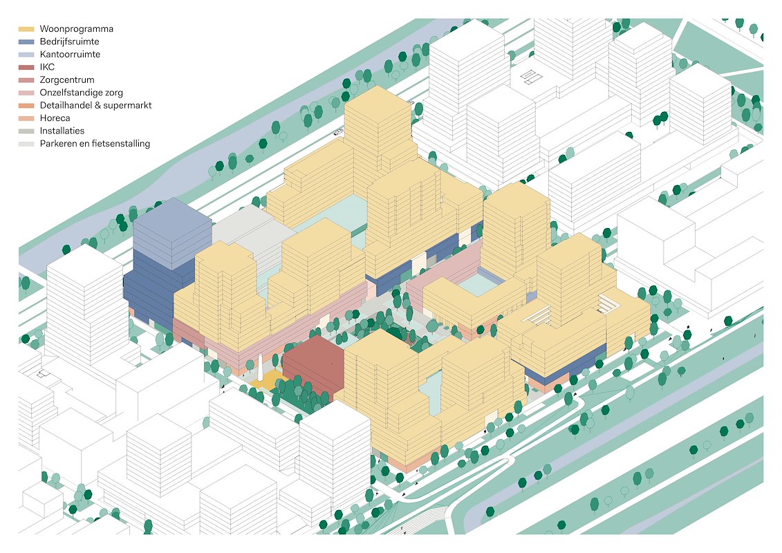 Stedenbouwkundig structuurontwerp voor Blok III in Sloterdijk I Zuid ...