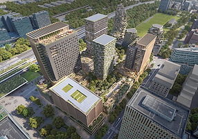Plan voor nieuwe buurt op plek hoofdkantoor ABN AMRO op de Zuidas ...