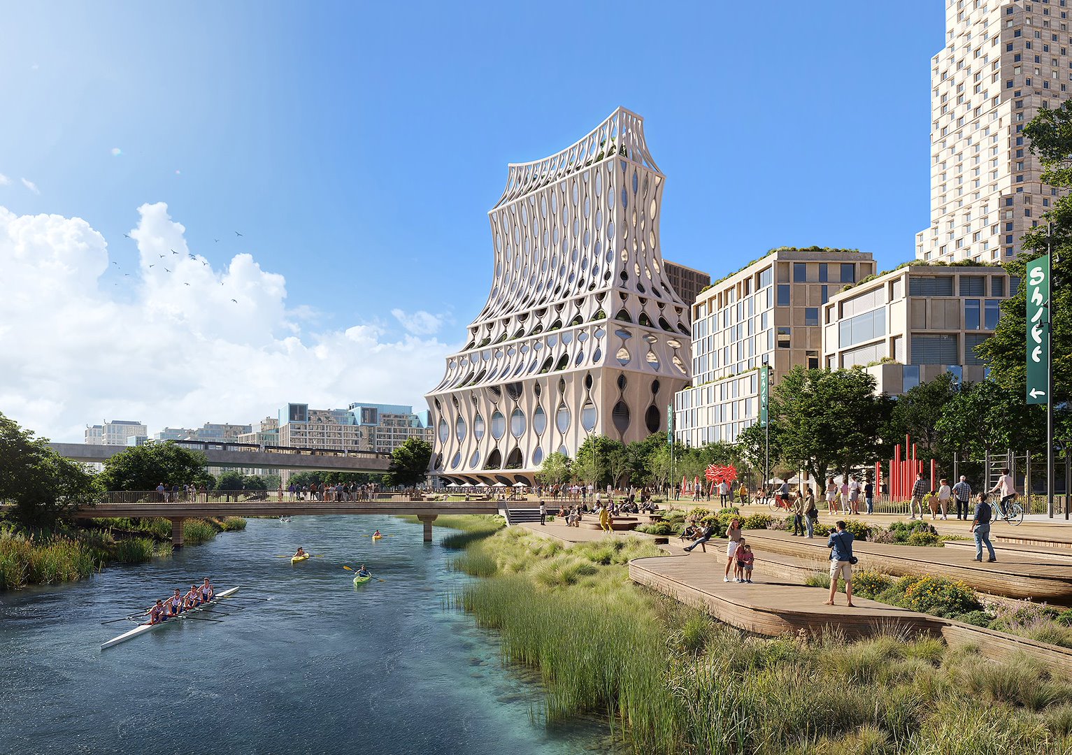Finalisten presenteren ontwerp voor Shift Landmark in Rotterdam ...